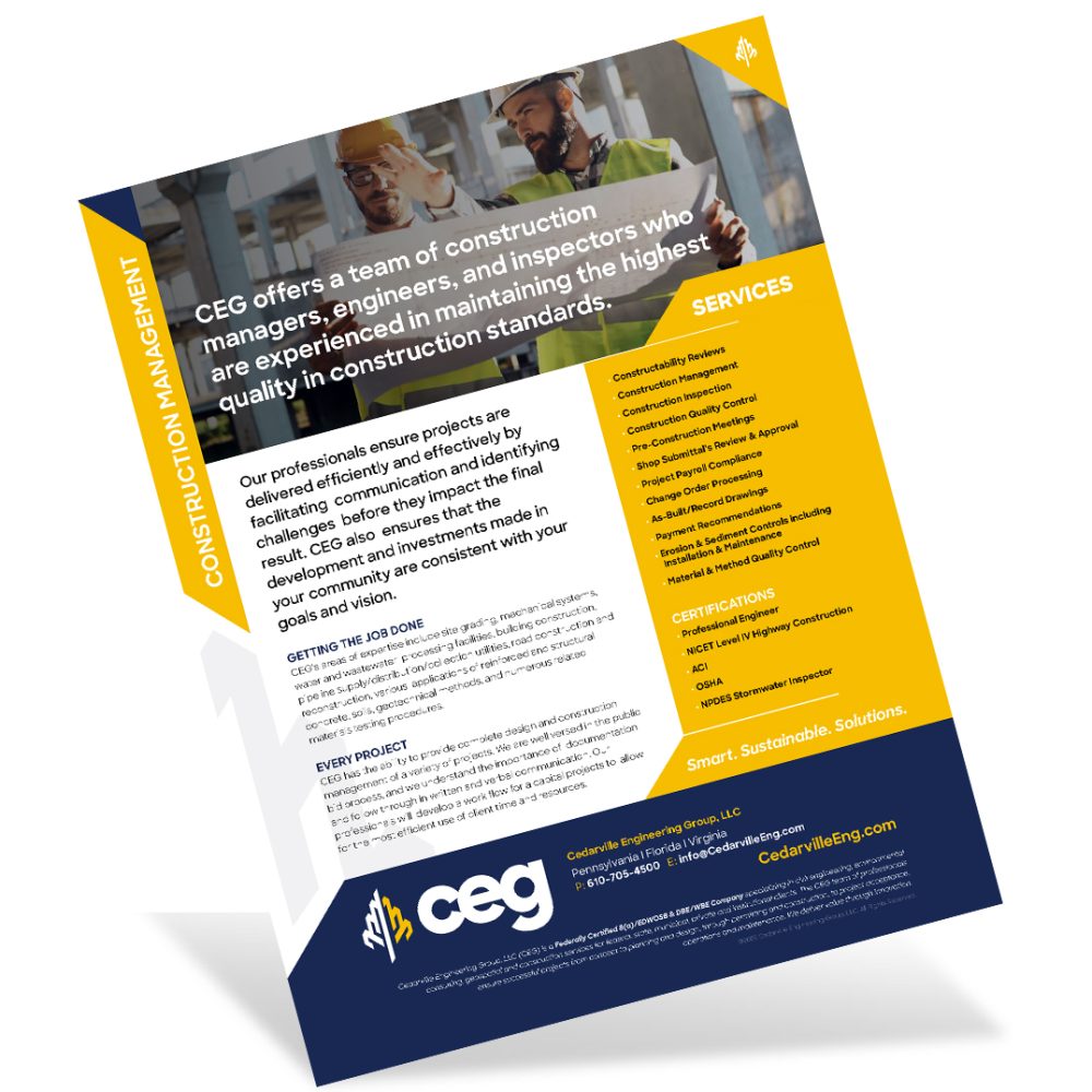 Construction Management - CEG- Cedarville Engineering Group, LLC