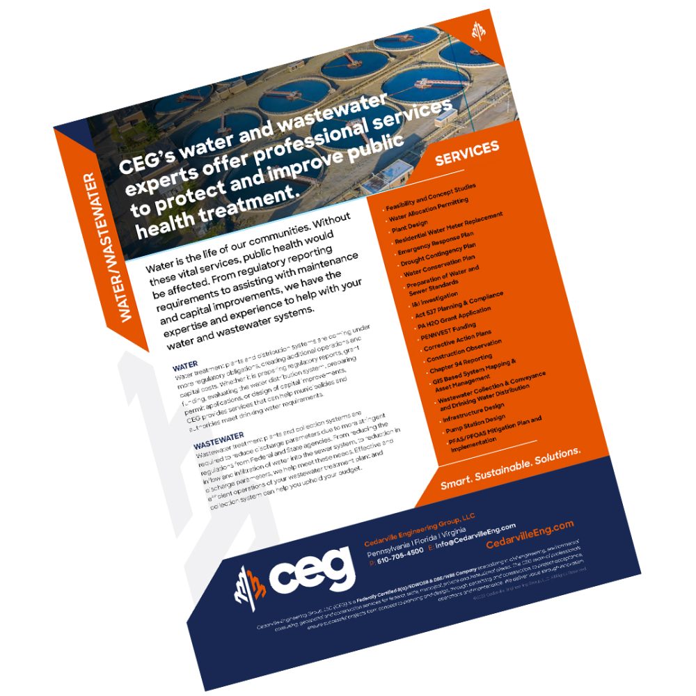 Water & Wastewater - CEG- Cedarville Engineering Group, LLC
